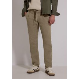 Stoffhose Street One MEN, Herren, Gr. 33, L&auml;nge 30, warm sand, Web, 98% Baumwolle, 2% Elasthan, unifarben, regular fit lang, Hosen Stoffhose, Middle Waist