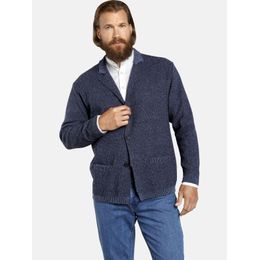 Strickjacke Jan Vanderstorm "Strickjacke ASGER", Herren, Gr. 6XL, blau, Obermaterial: 50% Baumwolle CO. 50% Polyacryl PAN., Strickjacken Strickjacke