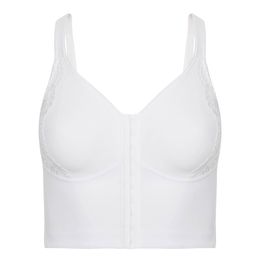 Entlastungs-BH SuSa "Vorderverschluss BH London", Damen, Gr. 80, Cup C, wei&szlig;, Stoff, Obermaterial: 75% Polyamid PA. 25% Elasthan EL., BHs Entlastungs-BH