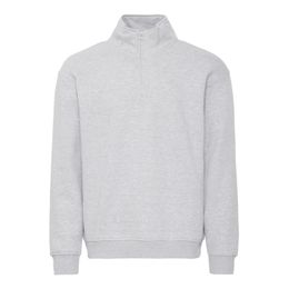 Troyer Blend "Longsweatshirt BHJUSTIN", Herren, Gr. XL, grau (stone mix), Obermaterial: 60% Baumwolle CO. 40% Polyester PES., Pullover Troyer