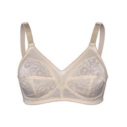 Sassa Mode Soft-BH SASSA "Soft BH SHINY JACQUARD", Damen, Gr. 100, Cup C, beige (champagner), Stoff, Obermaterial: 50% Polyester PES. 47% Polyamid PA. 3% Elasthan EL., BHs Soft-BH