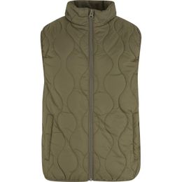 Steppweste Urban Classics "Urban Classics Mens Super Light Bubble Vest", Herren, Gr. 4XL, olive, 100% Polyester, Westen Steppweste