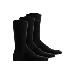 Kurzsocken Hudson "Socken SIMPLY&sup3; 3-PACK 3er Pack", Herren, Gr. 39-42, schwarz, Obermaterial: 80% Baumwolle CO. 18% Polyamid PA. 2% Elasthan EL., Socken