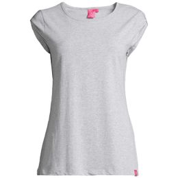 T-Shirt SALZHAUT "Shirt BIIKE", Damen, Gr. M, grau (grau melange), Obermaterial: 100% Baumwolle CO., Shirts T-Shirt