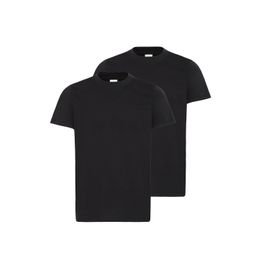 !Solid T-Shirt SOLID "T-Shirt SDODIT", Herren, Gr. L, schwarz (schwarz, schwarz), Obermaterial: 50% Baumwolle CO. 50% Polyester PES., Shirts T-Shirt