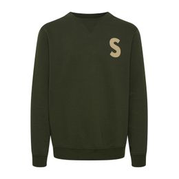 !Solid Longpullover SOLID "Sweatshirt SDCael", Herren, Gr. XL, gr&uuml;n (rosin), Obermaterial: 60% Baumwolle CO. 40% Polyester PES., Sweatshirts Longpullover