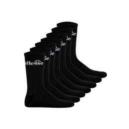 Kurzsocken Ellesse "Socken TREGO SPORT SOCK 7er Pack", Damen, Gr. 47-49, schwarz, Obermaterial: 98% Polyester PES. 2% Elasthan EL., Socken