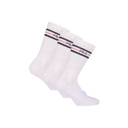 Kurzsocken Fila "Socken 3er Pack", Herren, Gr. 43-46, wei&szlig;, Obermaterial: 80% Baumwolle CO. 18% Polyester PES. 2% Elasthan EL., Socken
