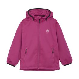 Softshelljacke Color Kids "Softshelljacke COSoftshell", M&auml;dchen, Gr. 140, pink (festival fuchsia), Obermaterial: 100% Polyester PES., regular fit normal, Jacken Softshelljacke