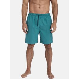 Badeshorts Jan Vanderstorm "Badeshorts EVANDER", Herren, Gr. 8XL, weit, gr&uuml;n, Obermaterial: 100% Polyester COOLMAX PES(Coolmax)., Badehosen Badeshorts
