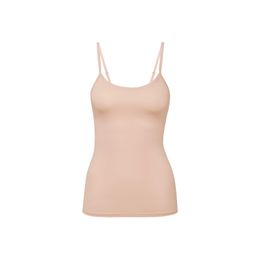 Unterhemd Calida "Unterhemd Natural Comfort Spaghetti-Top 1er Pack", Damen, Gr. 44-46, N-Gr, beige (nude), Obermaterial: 92% Baumwolle CO. 8% Elasthan EL., Unterhemden Unterhemd
