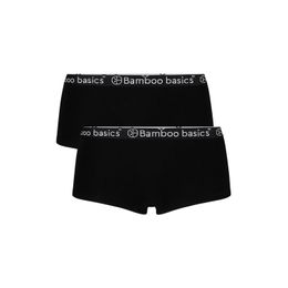 Panty Bamboo basics "Panty IRIS 2er Pack", Damen, Gr. L, schwarz, Obermaterial: 68% Viskose CV. 28% Baumwolle CO. 4% Elasthan EL., Unterhosen Panty