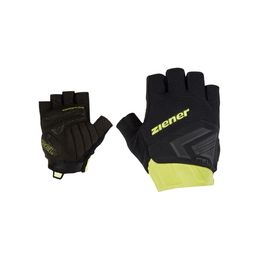 Fahrradhandschuhe Ziener "CURDIN-Z", Herren, Gr. 8, schwarz (bitter lemon), Materialmix, Handschuhe