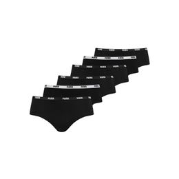 Panty Puma "Panty 6er Pack", Damen, Gr. S, schwarz, Obermaterial: 95% Baumwolle CO. 5% Elasthan EL., Unterhosen Panty
