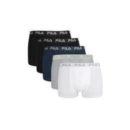 Boxershorts Fila "Boxershort 5er Pack", Herren, Gr. L, bunt (mehrfarbig), Obermaterial: 95% Baumwolle CO. 5% Elasthan EL., Unterhosen