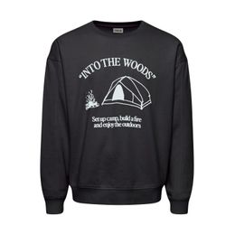 !Solid Longpullover SOLID "Sweatshirt SDHamad", Herren, Gr. XXL, schwarz (true schwarz), Obermaterial: 60% Baumwolle CO. 40% Polyester PES., Pullover Longpullover