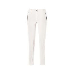 Madeleine Mode Stoffhose MADELEINE "Hose Enge Hose mit Rei&szlig;verschlusstaschen", Damen, Gr. 40, N + K Gr, wei&szlig; (wollwei&szlig;), Obermaterial: 74% Viskose CV. 23% Polyamid PA. 3% Elasthan EL., Modern, Hosen Stoffhose