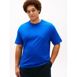Tommy Hilfiger Big & Tall T-Shirt "BT-ESS SEASONAL REG SOLID TEE-B", Herren, Gr. XXL, regal blau, Single Jersey, Obermaterial: 100% Baumwolle, TOMMY HILFIGER BIG & TALL, regular fit normal, Rundhals, eingesetzt abgesteppte Kante, Shirts T-Shirt, Gro&szlig;e Gr&ouml;&szlig;en