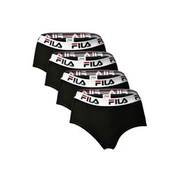Panty Fila "Panty 4er Pack", Damen, Gr. XL, schwarz, Obermaterial: 95% Baumwolle CO. 5% Elasthan EL., Unterhosen Panty