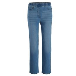 Stretch-Jeans GOLDNER "Bequeme Jeanshose VERA", Damen, Gr. 38, N-Gr, blau (hellblau), Obermaterial: 83% Baumwolle CO. 15% Polyester PES. 2% Elasthan EL., Jeans