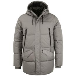 Langmantel INDICODE "Parka IDCavert", Herren, Gr. XL, grau (pewter 902), Obermaterial: 65% Polyester PES. 35% Baumwolle CO., normal, M&auml;ntel
