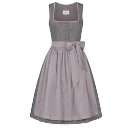N&uuml;bler Dirndl N&Uuml;BLER "Dirndl midi Fabiane", Damen, Gr. 34, EURO, grau, Obermaterial: 100% Viskose CV., Kleider