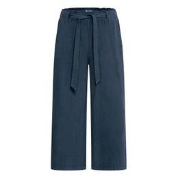 Culotte oxmo "Culotte OXLINASA", Damen, Gr. L, N-Gr, blau (insignia b), Obermaterial: 100% Baumwolle CO., Hosen Culotte