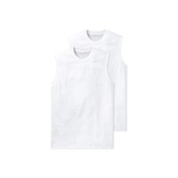 Unterhemd Schiesser "Unterhemd Essentials 2er Pack", Herren, Gr. 3XL, N-Gr, wei&szlig;, Obermaterial: 100% Baumwolle CO., Unterhemden Unterhemd
