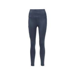Leggings GOLDNER "Figurformende Leggings mit Shaping-Effekt", Damen, Gr. 44, N-Gr, blau (marine), Obermaterial: 90% Polyester PES. 10% Elasthan EL., Hosen Leggings