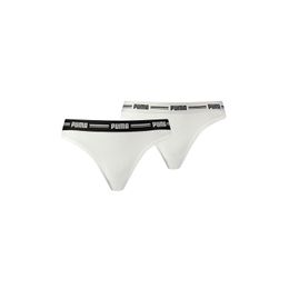 String Puma "String 2er Pack", Damen, Gr. XL, wei&szlig;, Obermaterial: 57% Baumwolle CO. 38% Modal CMD. 5% Elasthan EL., Unterhosen String
