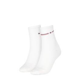 Kurzsocken Tommy Hilfiger "TH WOMEN SHORT SOCK 2P MESH", Damen, Gr. 39-42, wei&szlig;, Obermaterial: 72% Viskose, 27% Polyamid, 1% Elasthan, Socken