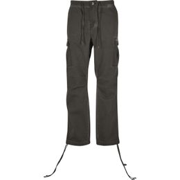 Cargohose 2Y STUDIOS "2Y Studios Lunas 2-Pocket Cargo Pants", Herren, Gr. 31, Normalgr&ouml;&szlig;en, washed oil schwarz, 100% Baumwolle, unifarben, normal, Hosen Cargohose