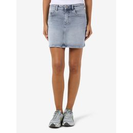 Minirock Noisy may "NMYOLANDA MW DNM SKIRT AZ236LB NOOS", Damen, Gr. M, light blau denim, Denim/Jeans, Obermaterial: 99% Baumwolle, 1% Elasthan, unifarben, regular fit ca. Mitte Oberschenkel, R&ouml;cke Minirock