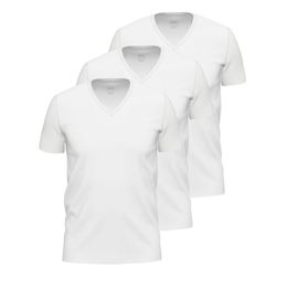 Unterhemd Ammann "3er Pack Shirt 1/2 Arm Day Modern / Close to you", Herren, Gr. 6, N-Gr, wei&szlig;, Obermaterial: 93% Baumwolle CO. 7% Elasthan EL., Unterhemden Unterhemd