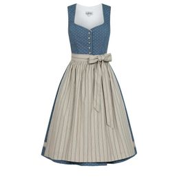 N&uuml;bler Dirndl N&Uuml;BLER "Midi Dirndl Felicitas", Damen, Gr. 38, EURO, blau, Obermaterial: 100% Polyester PES., Kleider