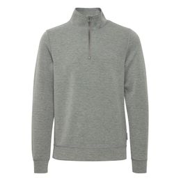 Troyer Casual Friday "Troyer CFSebastian", Herren, Gr. S, grau (pewter mix), Obermaterial: 80% Viskose CV. 13% Polyester PES. 7% Elasthan EL., Pullover Troyer