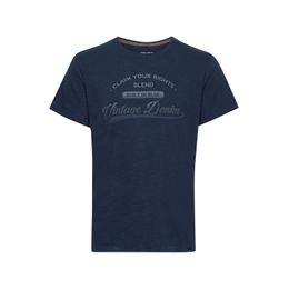 T-Shirt Blend "T-Shirt BHPillo", Damen, Gr. M, blau (marineblaus), Obermaterial: 100% Baumwolle CO., Shirts T-Shirt