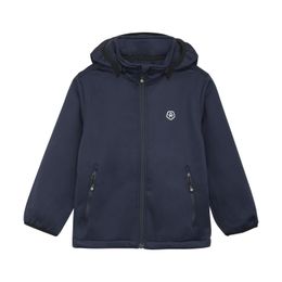 Softshelljacke Color Kids "Softshelljacke COSoftshell", M&auml;dchen, Gr. 98, blau (total eclipse), Obermaterial: 100% Polyester PES., regular fit normal, Jacken Softshelljacke