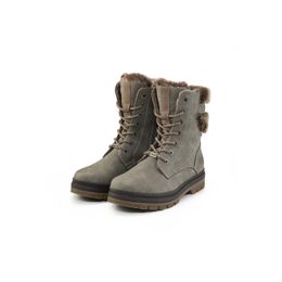 Stiefel Tom Tailor "Tom Tailor Boots", Damen, Gr. 38, mud, unifarben, Schuhe Stiefel
