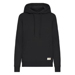 Kapuzenpullover oxmo "Hoodie OXKaren", Damen, Gr. S, schwarz, Obermaterial: 80% Baumwolle CO. 20% Polyester PES., Pullover Kapuzenpullover
