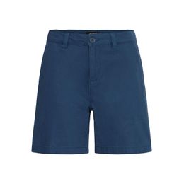 Chinoshorts oxmo "Chinoshorts OXKVITA", Damen, Gr. 38, N-Gr, blau (marineblaus), Obermaterial: 99% Baumwolle CO. 1% Elasthan EL., Hosen Chinoshorts