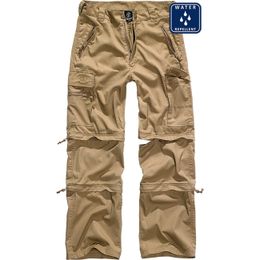 Stoffhose Brandit "Brandit Herren Savannah Removable Legs Pants", Herren, Gr. XL, US-Gr&ouml;&szlig;en, camel, 65% Polyester, 35% Baumwolle, unifarben, loose fit, Hosen Stoffhose