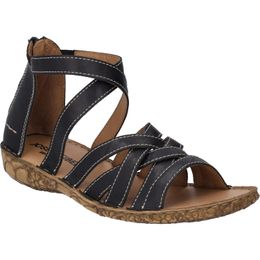 Sandale Josef Seibel "Rosalie 53, schwarz", Damen, Gr. 39, schwarz, Obermaterial: 100% Rindsleder Leather cow., Schuhe Sandale