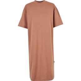 Shirtkleid Urban Classics "Urban Classics Damen Ladies Organic Long Oversized Tee Dress", Damen, Gr. XL, US-Gr&ouml;&szlig;en, terracotta, 100% Baumwolle, unifarben, oversize, Rundhals, Kleider Shirtkleid