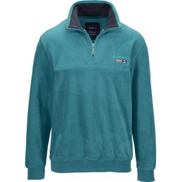 Fleecepullover Babista "Fleece-Sweatshirt FIORIVESTO", Herren, Gr. 58, blau (petrol), Obermaterial: 100% Polyester COOLMAX PES(Coolmax)., Shirts Sweatshirt