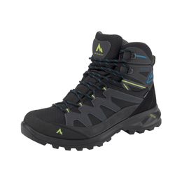 Outdoorschuh McKINLEY "Vulcanus MID AQX M", Herren, Gr. 43, bunt (anthrazit, petrol), Leder, Textil, Schuhe Outdoorschuh, wasserdichter Wanderschuh, Trekkingschuh, Hikingschuh