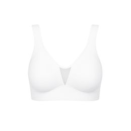 Soft-BH Nina von C. "Wellness BH Cotton Shape", Damen, Gr. 90, Cup E, wei&szlig;, Obermaterial: 82% Baumwolle CO. 18% Elasthan EL., BHs Soft-BH