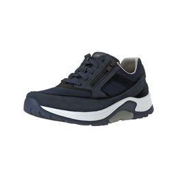 Sneaker Pius Gabor "Pius Gabor Sneaker Leder/Textil", Herren, Gr. 42, blau (blau, schwarz), Leder, Textil, Schuhe Sneaker