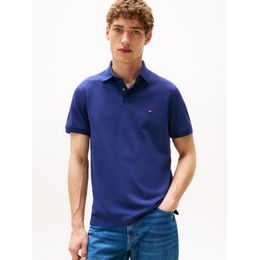 Poloshirt Tommy Hilfiger "1985 REGULAR POLO", Herren, Gr. S, blau (preppy navy), Piqu&eacute;, Obermaterial: 96% Baumwolle, 4% Elasthan, hoch geschlossener Ausschnitt, Shirts, aus Piqu&eacute;
