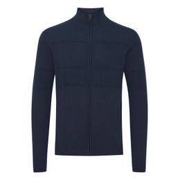 Strickjacke 11 Project "Strickjacke PRYannik", Herren, Gr. XXL, blau (insignia blau), Obermaterial: 80% Baumwolle CO. 20% Nylon NY., Strickjacken Strickjacke